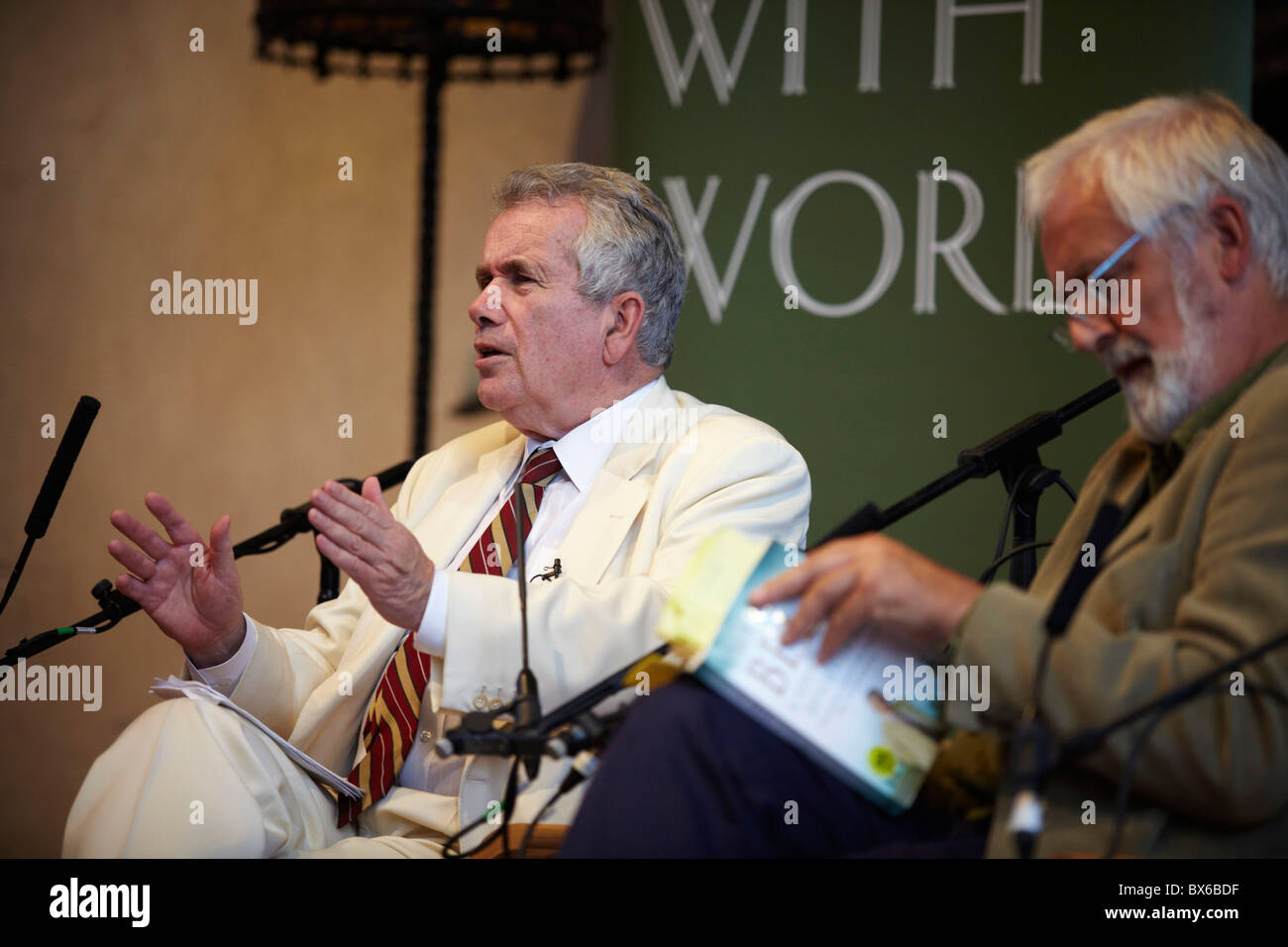 Martin Bell speaking at The Telegraph Ways With Words Literary Festival ...