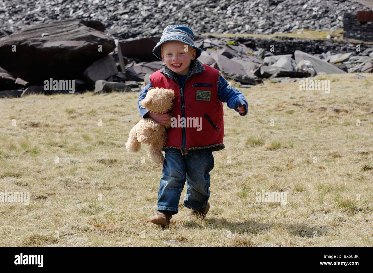 A young boy on an outdoor walk Stock Photo - Alamy