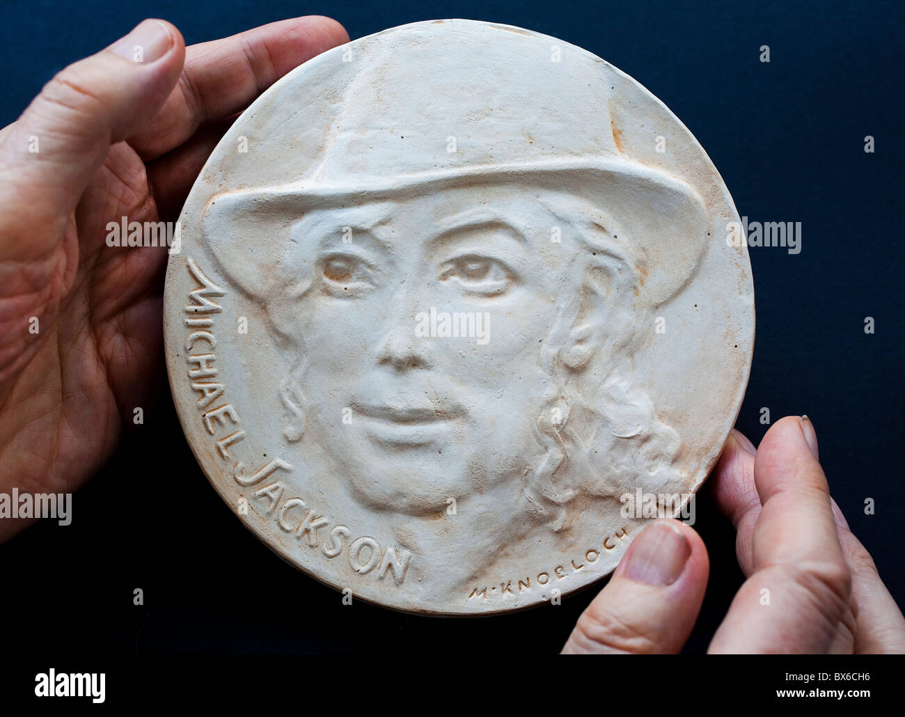 Michael Jackson, commemorative medal Stock Photo - Alamy