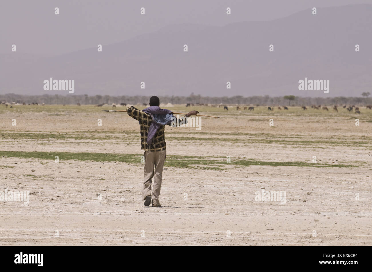 Back african man walking in hi-res stock photography and images - Alamy