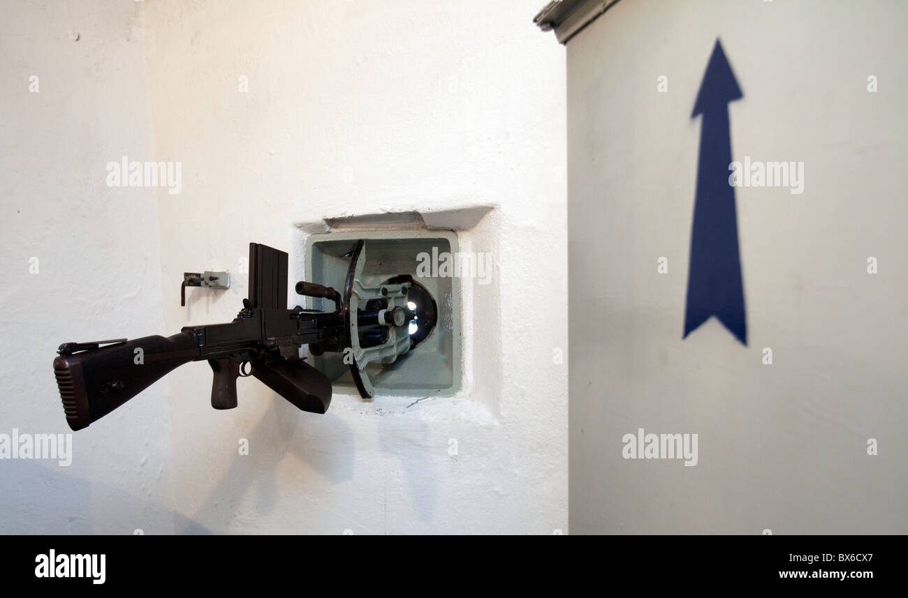 machine gun, LK vz. 26, interior, Fort MO-S 19 Alej,Museum of the ...