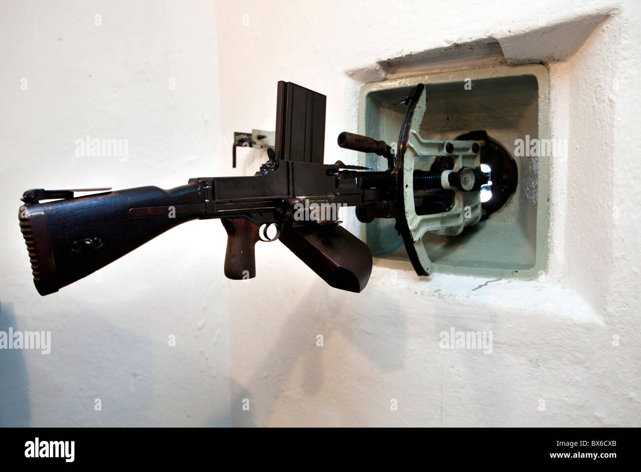 machine gun, LK vz. 26, interior, Fort MO-S 19 Alej,Museum of the ...