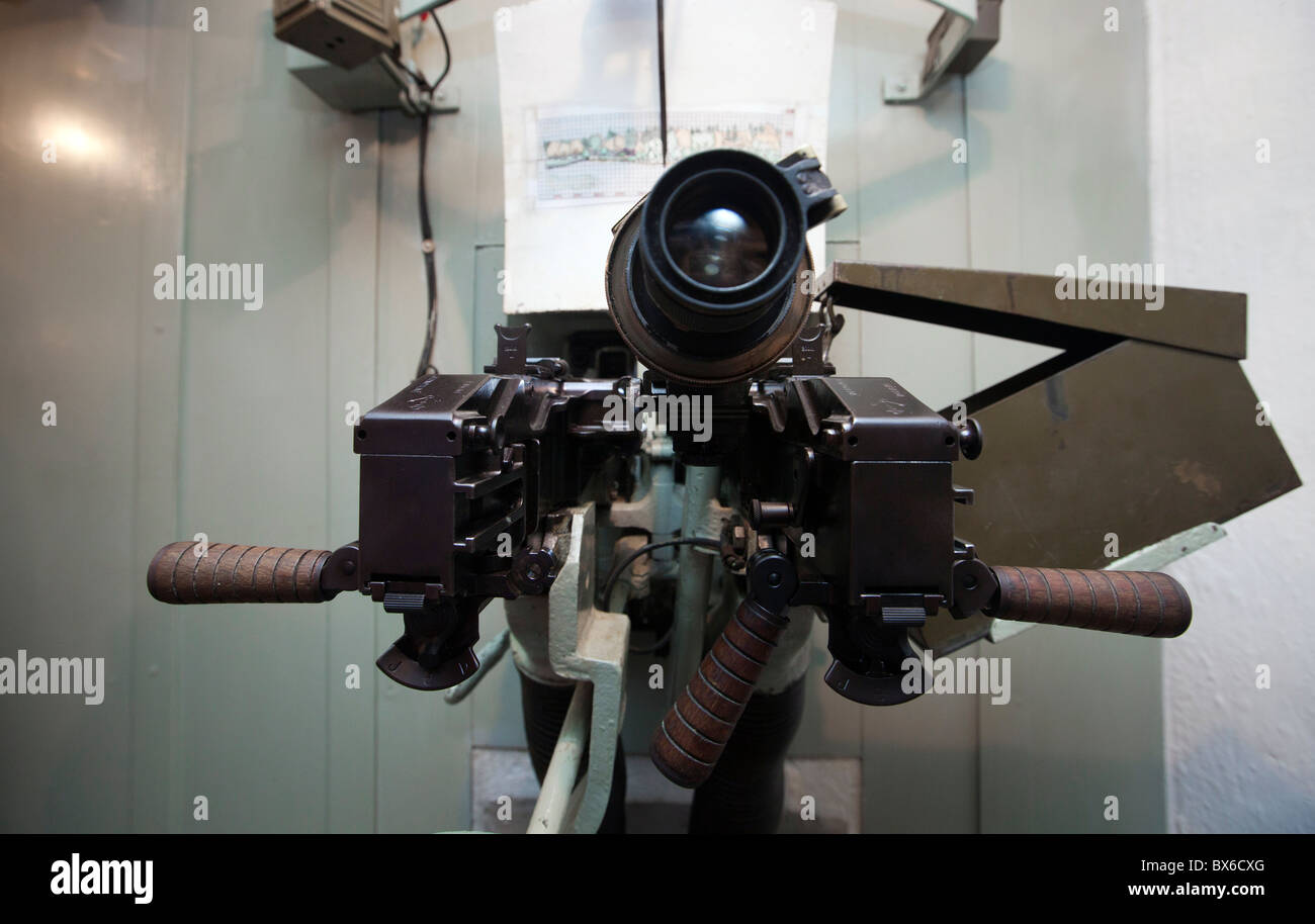 heavy machine gun TK vz. 37, interior, Fort MO-S 19 Alej,Museum of the ...