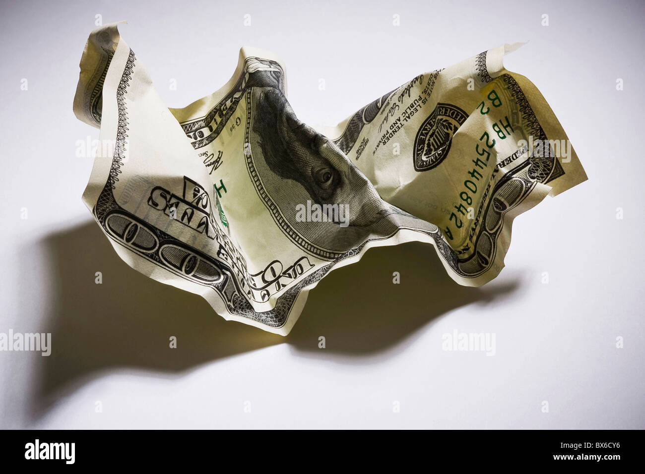 crumpled paper money Stock Photo - Alamy
