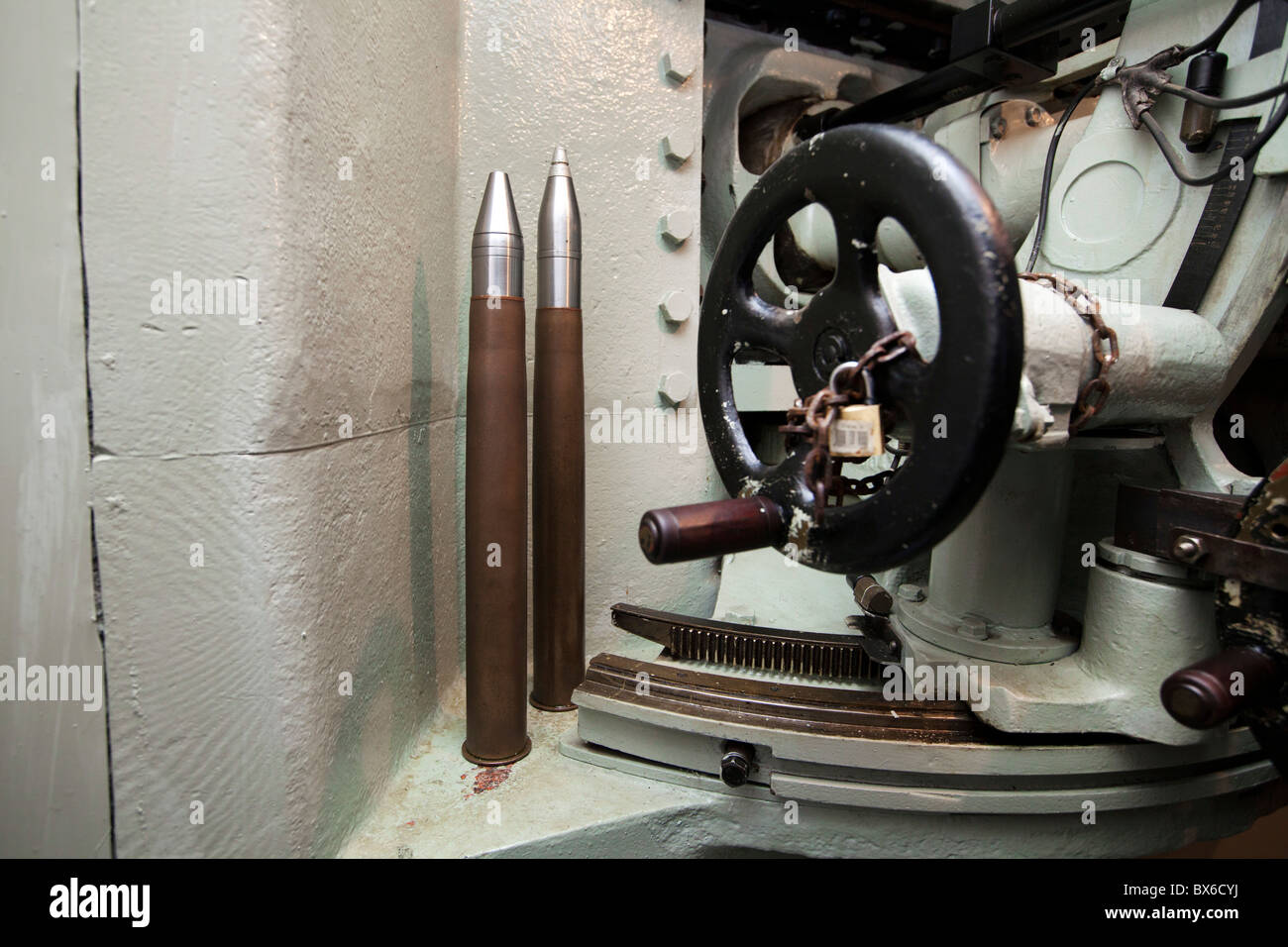 projectiles, anti-tank gun vz. 36 gauge 47 mm, gunnery room, interior ...