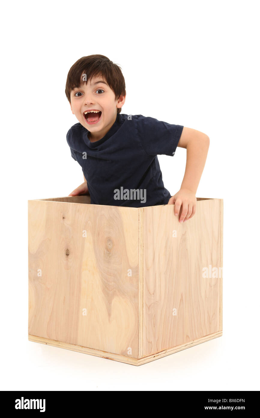 Popping out of box Cut Out Stock Images & Pictures - Alamy