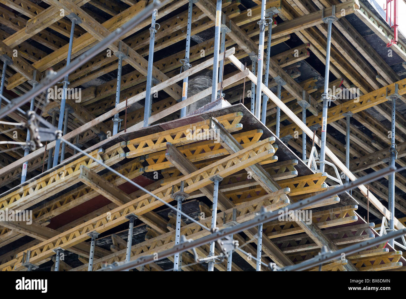 Formwork for reinforced concrete at a construction site in Ostrava ...
