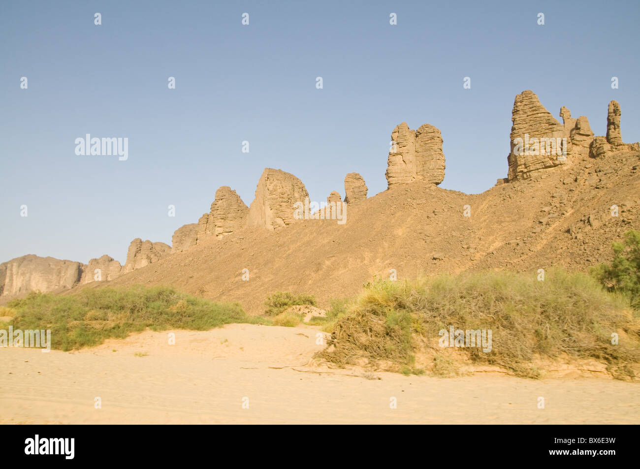 Rock formations near Djanet, Southern Algeria, North Africa, Africa ...