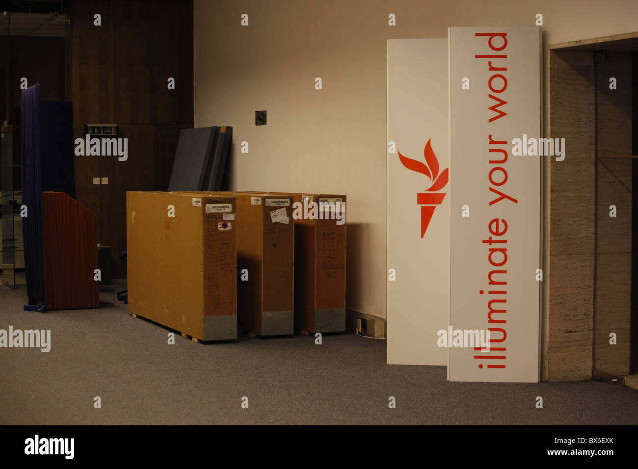 Interior radio free europe radio liberty rfe rl hi-res stock ...