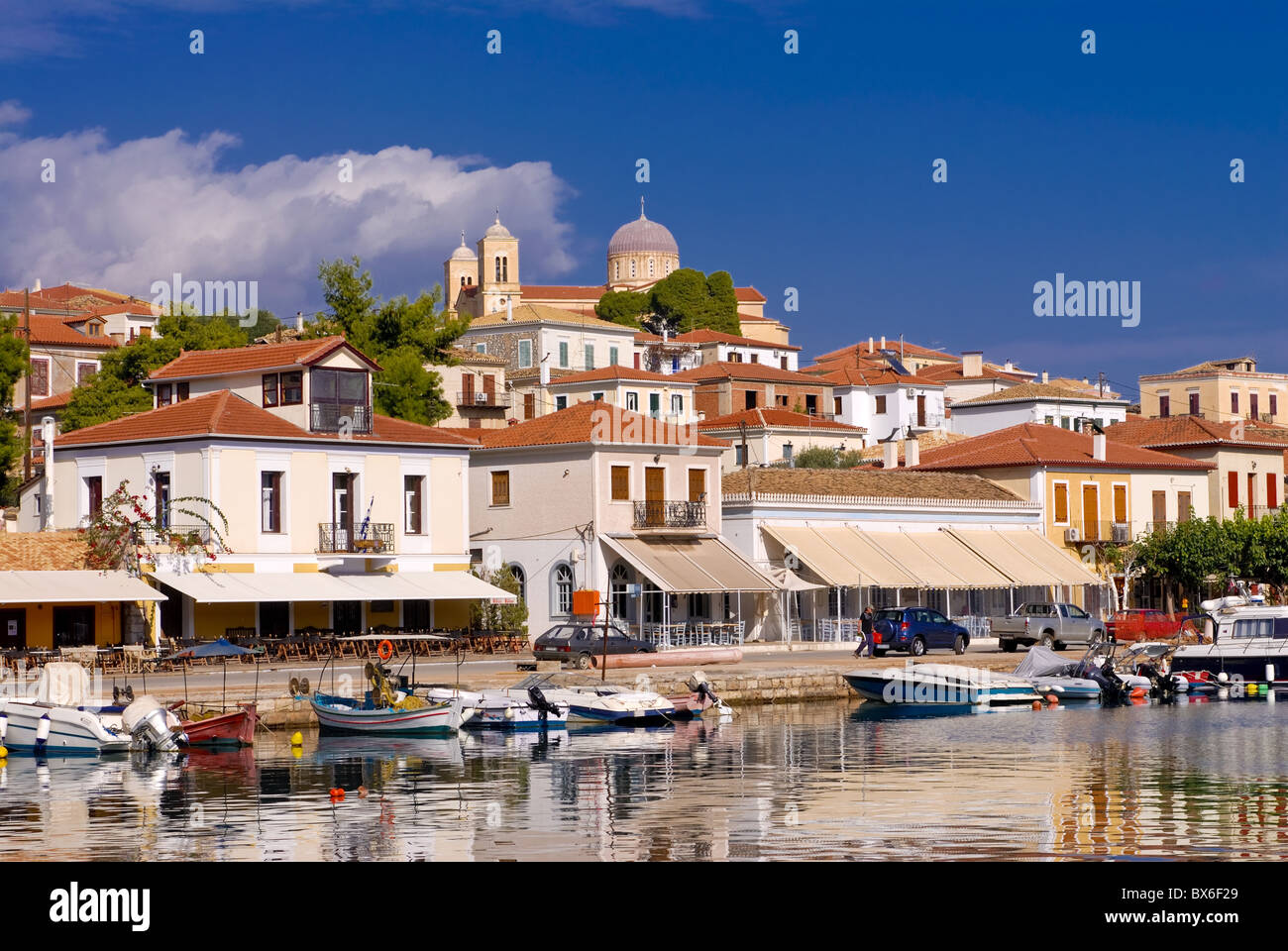 The harbor of Galaxidi, Greece, Europe Stock Photo - Alamy