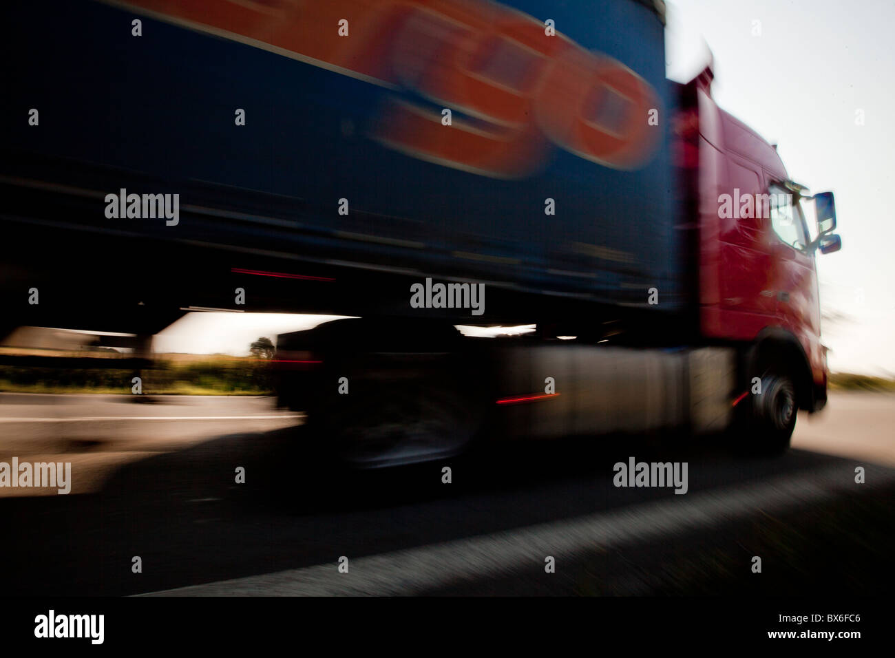 Truck, lorry, road, speed, speed limit, traffic regulations, traffic ...