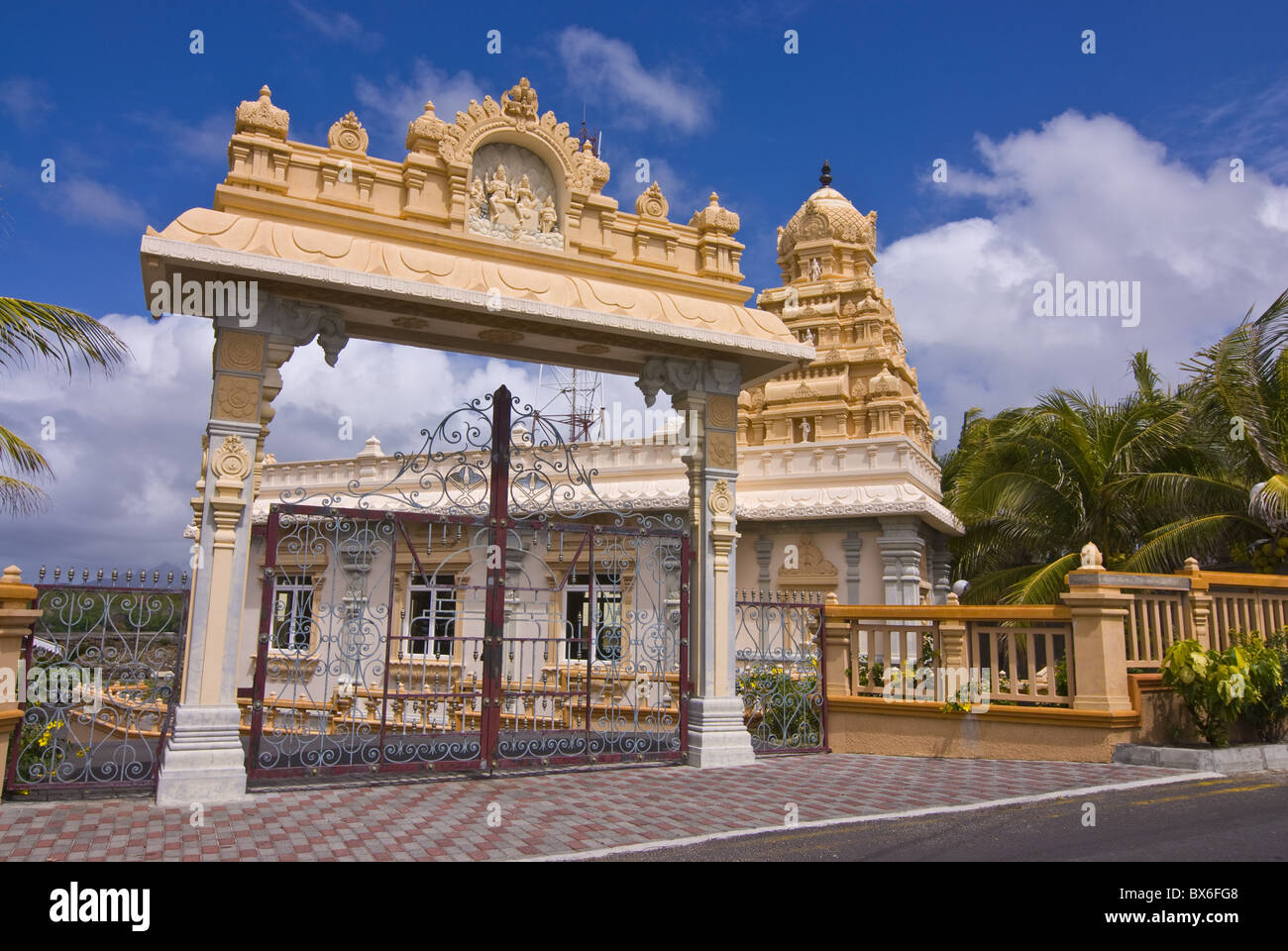 Hindu temple in northern Mauritius, Mauritius, Africa Stock Photo - Alamy
