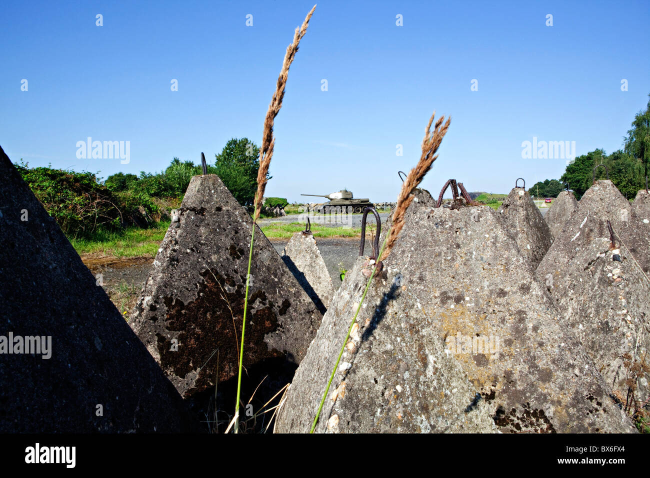 Anti-Tank barriers, Museum of the fortifications, Hlucin-Darkovicky ...