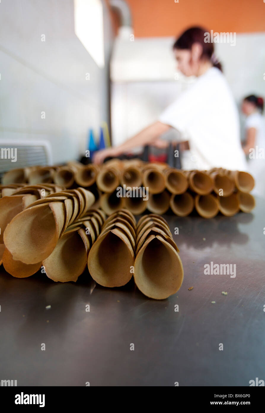 Stramberk Ears, bakery, Stramberk, production Stock Photo - Alamy