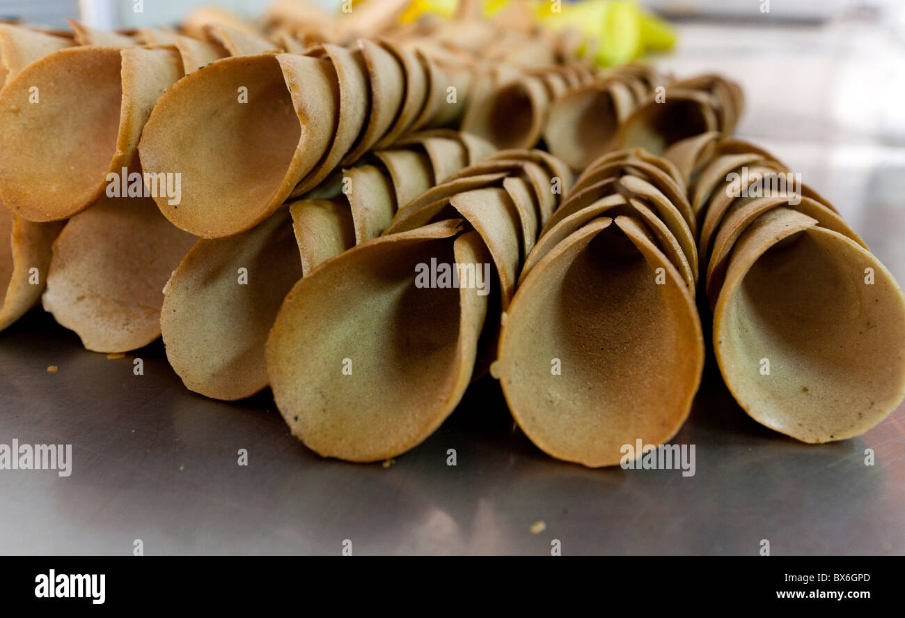 Stramberk Ears, bakery, Stramberk, production Stock Photo - Alamy