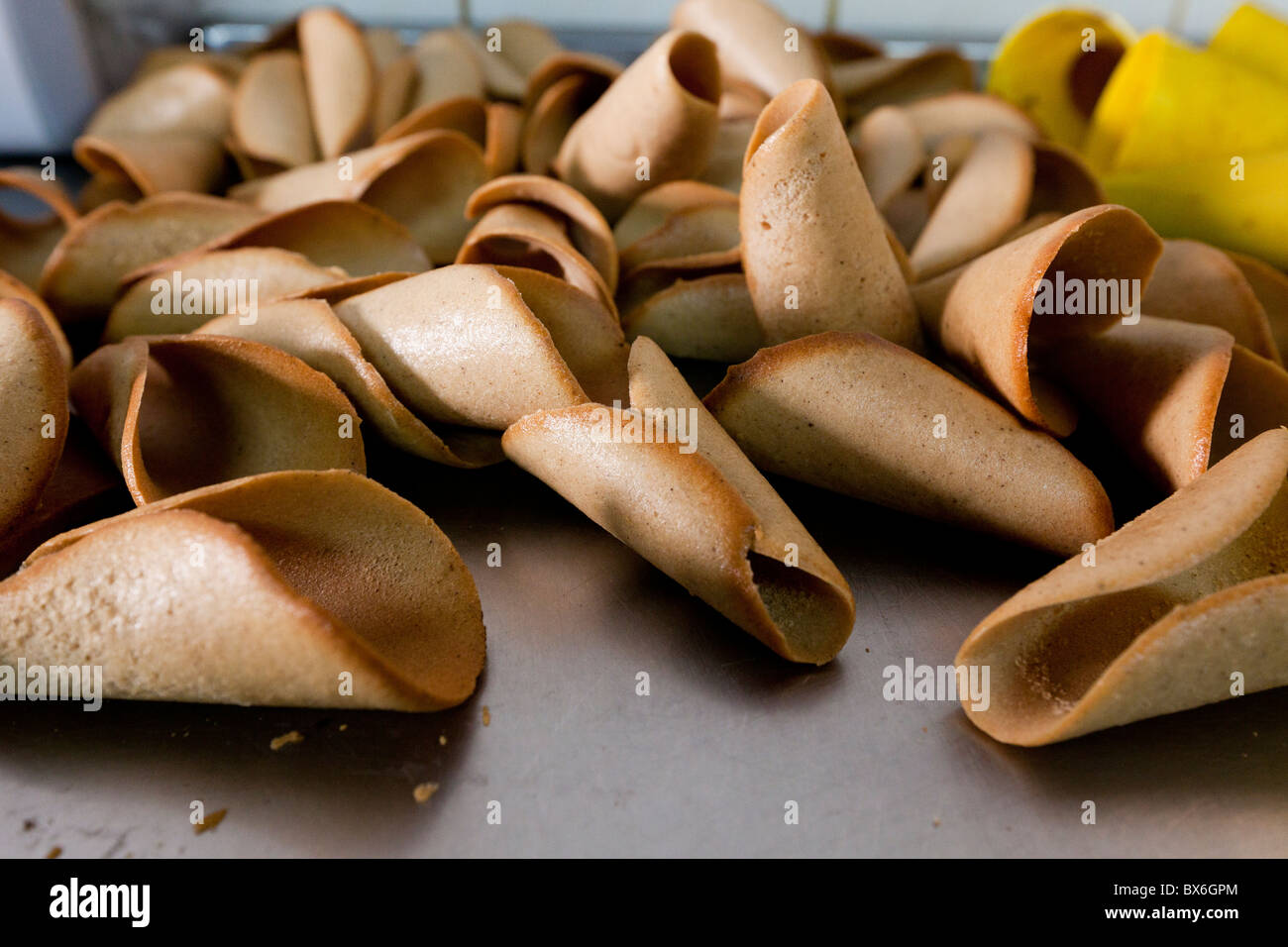 Stramberk Ears, bakery, Stramberk, production Stock Photo - Alamy