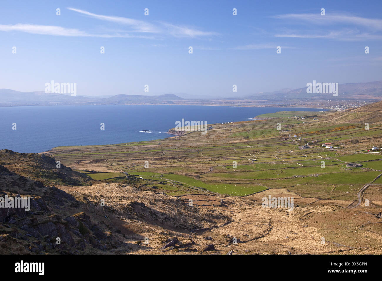 View from Beenarourke, to Loher, Toor, Ballinskelligs Bay, Waterville ...