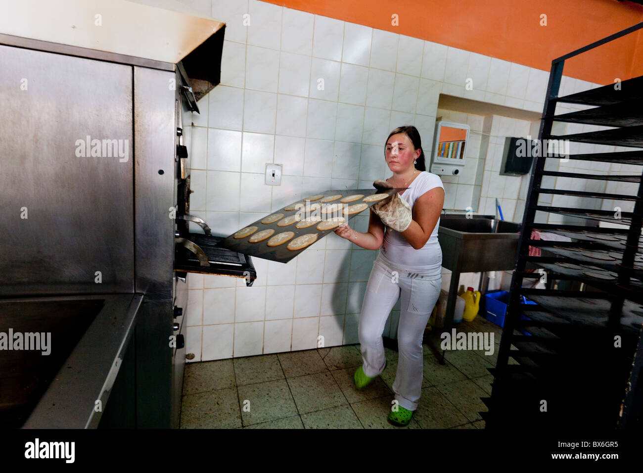 Stramberk Ears, bakery, Stramberk, production Stock Photo - Alamy