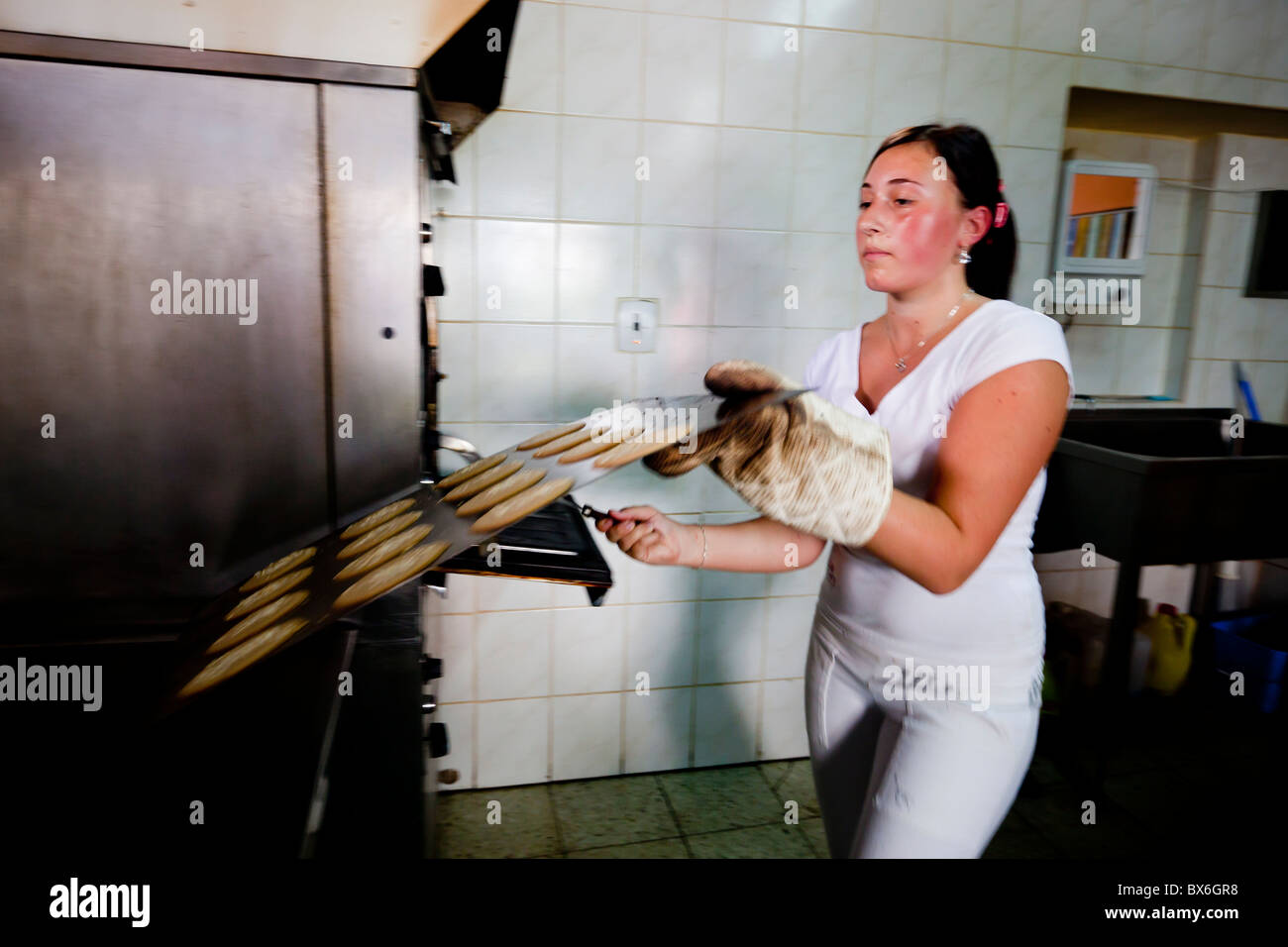 Stramberk Ears, bakery, Stramberk, production Stock Photo - Alamy