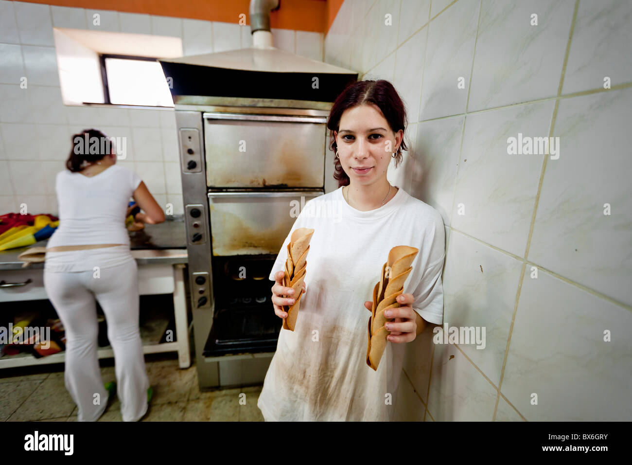 Stramberk Ears, bakery, Stramberk, production Stock Photo - Alamy