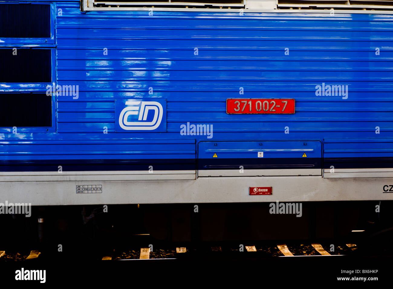 electric engine, locomotive, CD, Czech Railways, detail, logo Stock ...