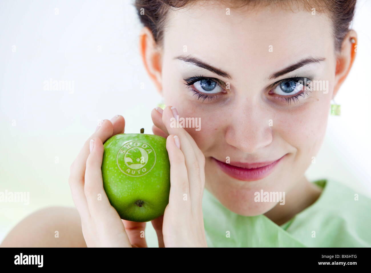 model, logo, Skoda Auto, apple Stock Photo - Alamy