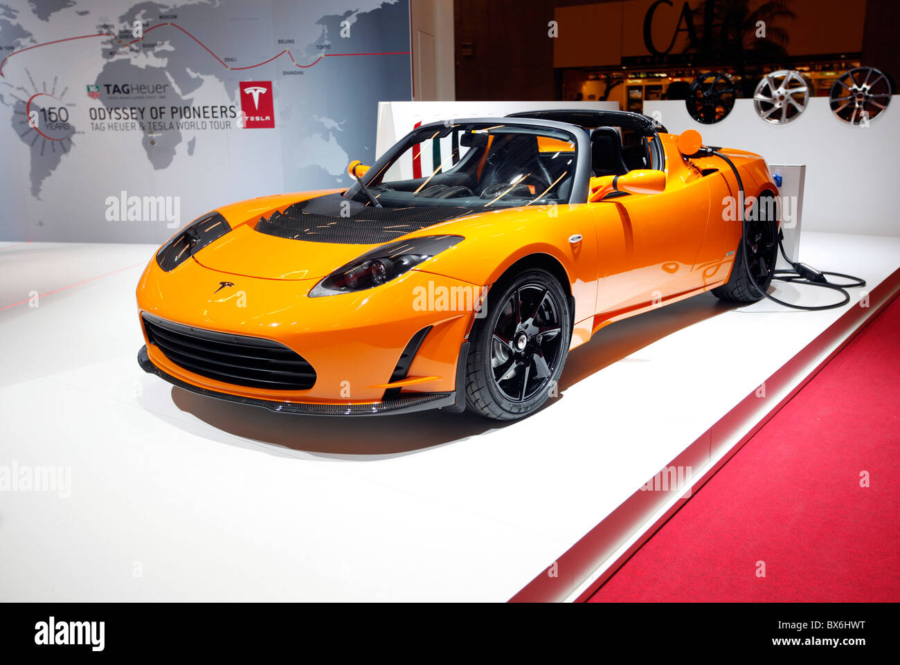 Tesla Roadster Sport Stock Photo - Alamy