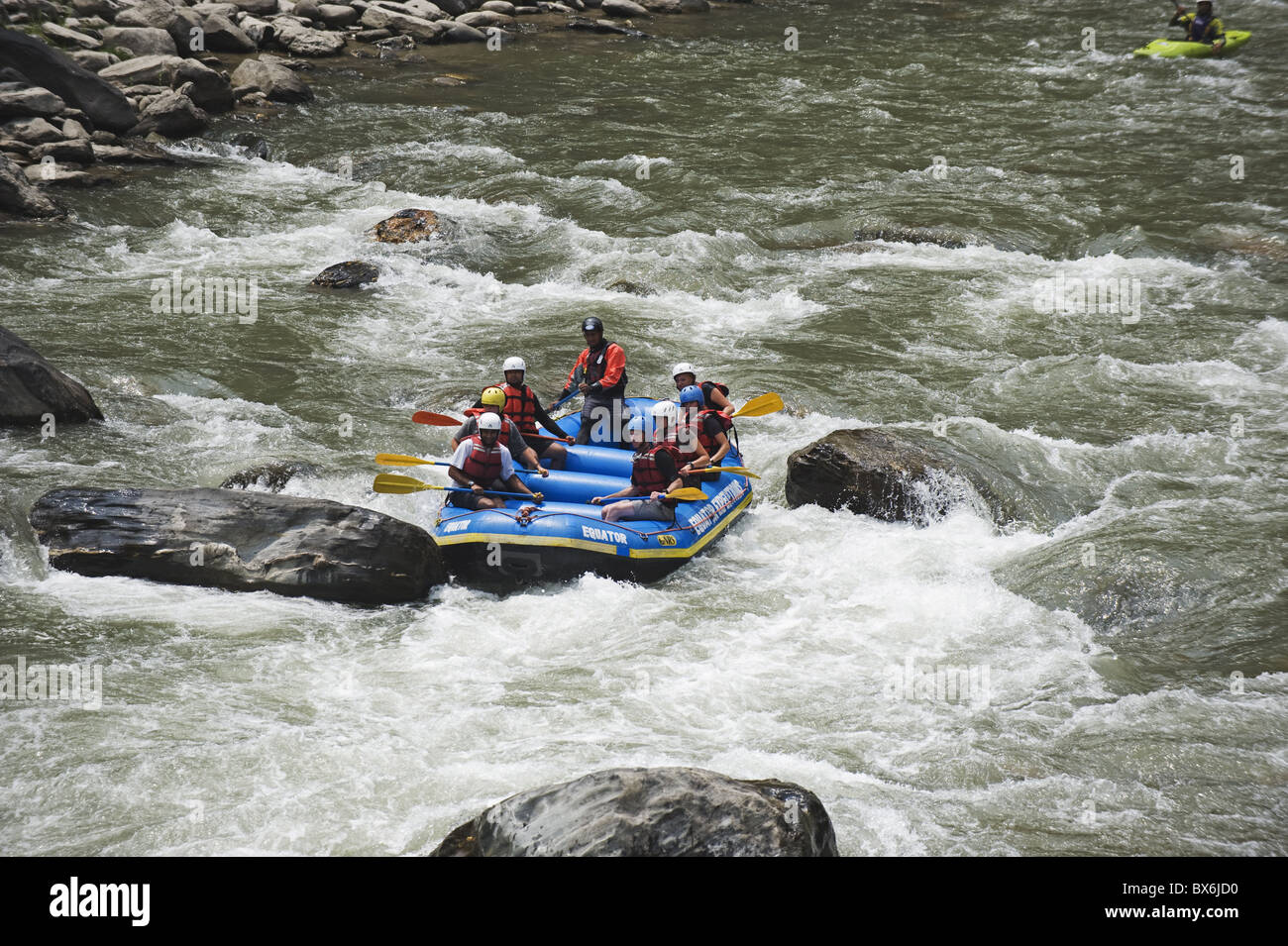 White water rafting on the Bhote Kosi River, Kathmandu Valley, Nepal ...