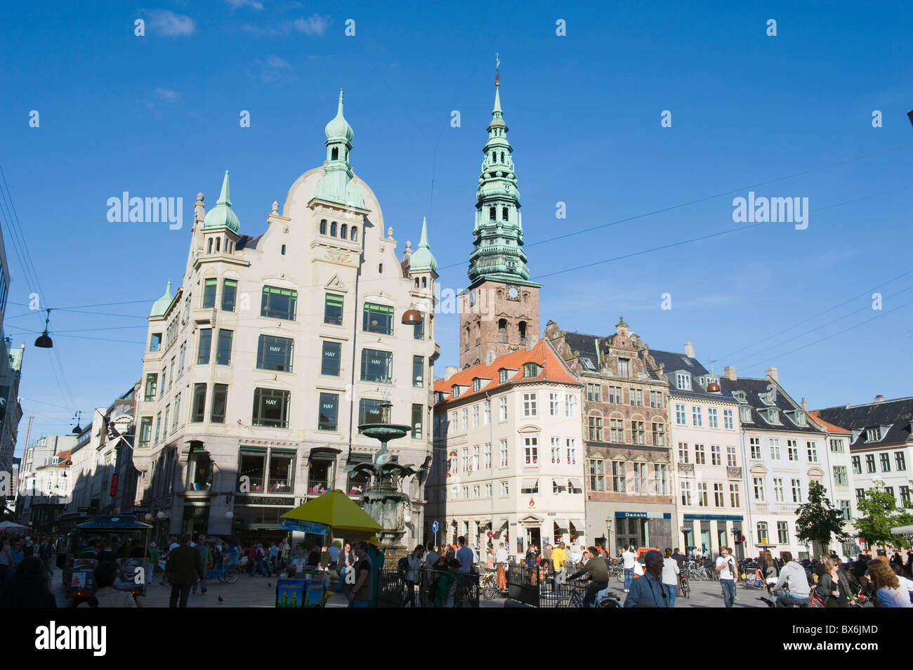 City center architecture, Copenhagen, Denmark, Scandinavia, Europe ...