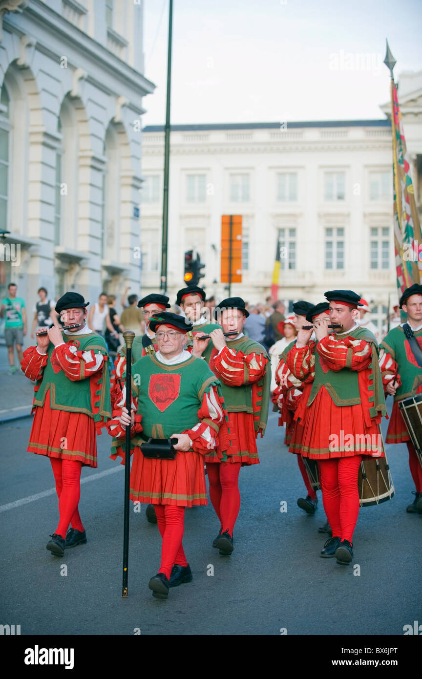 Medieval procession, Brussels, Belgium, Europe Stock Photo - Alamy