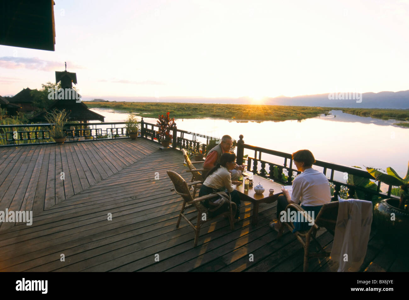 Inle Princess Hotel, Inle Lake, Shan State, Myanmar (Burma), Asia Stock ...