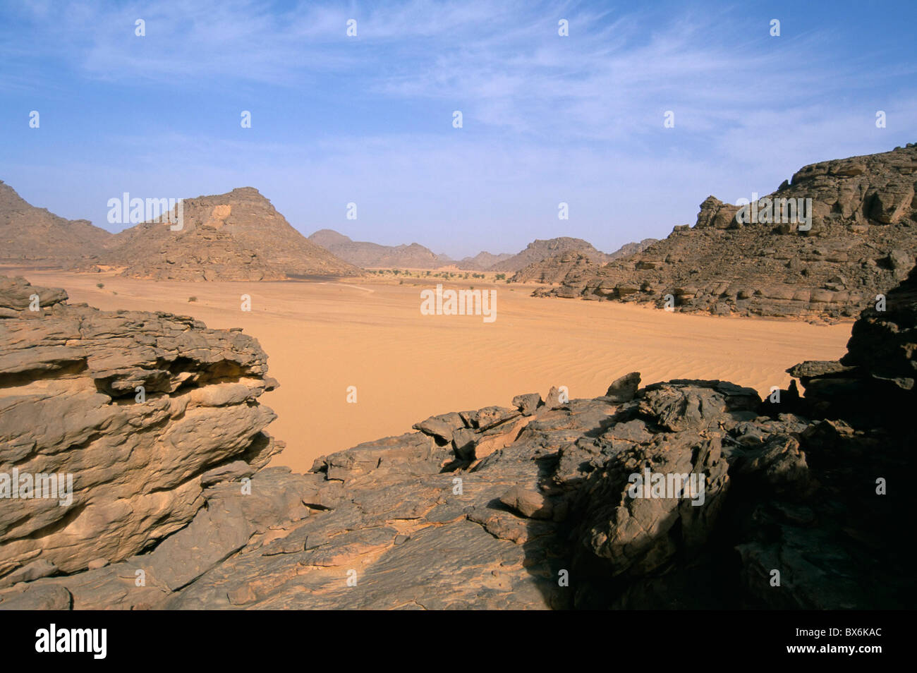 Akakus, Sahara desert, Fezzan, Libya, North Africa, Africa Stock Photo ...