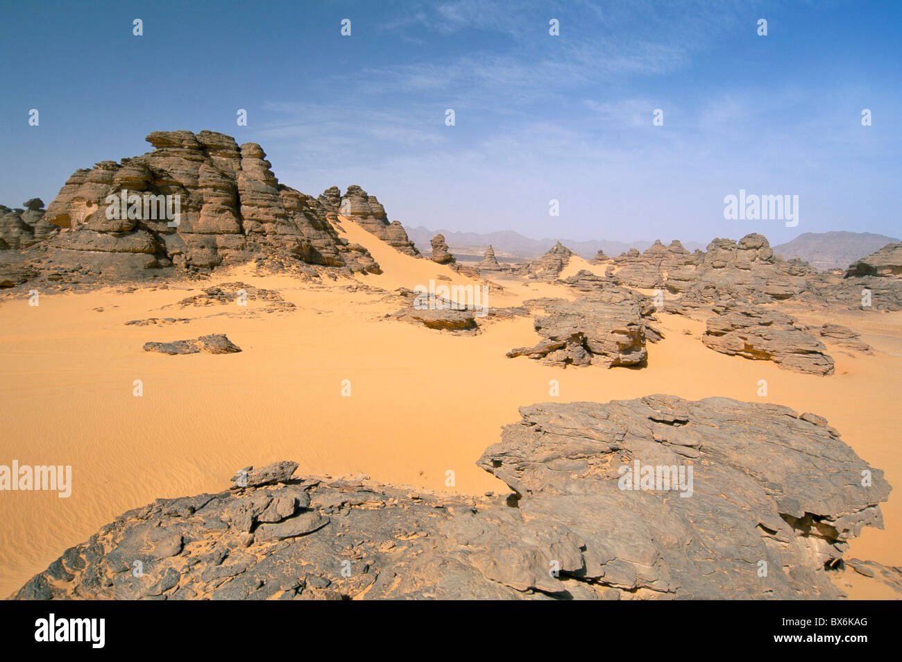 Akakus, Sahara desert, Fezzan, Libya, North Africa, Africa Stock Photo ...