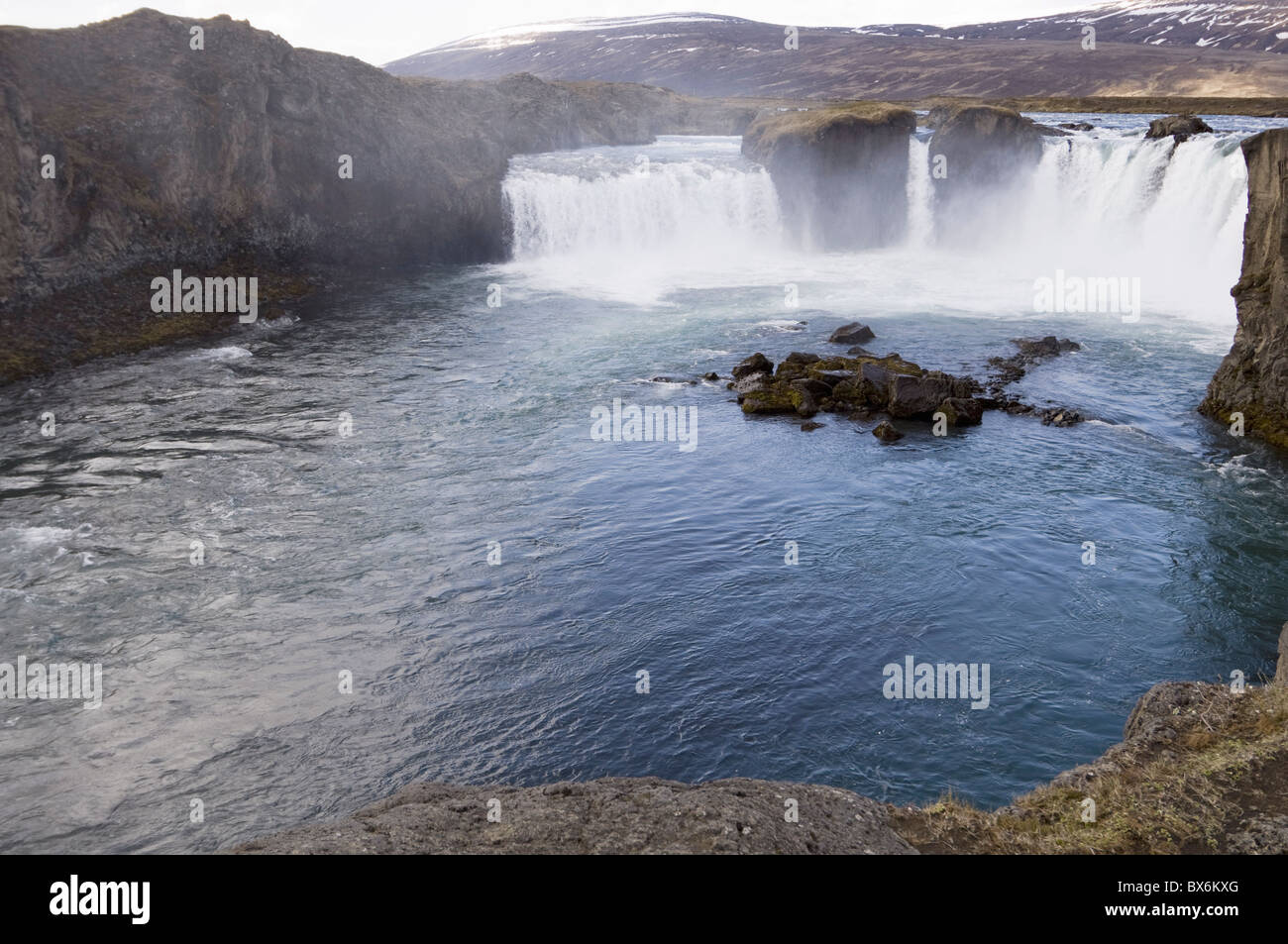Godafoss waterfalls, Iceland, Polar Regions Stock Photo - Alamy