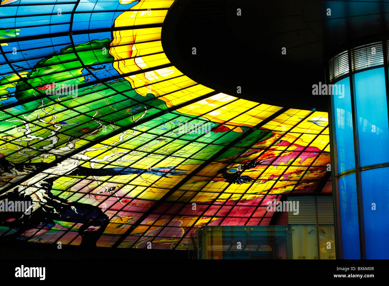 Dome of Light in a Kaohsiung Mass Rapid Transit station, Kaohsiung ...