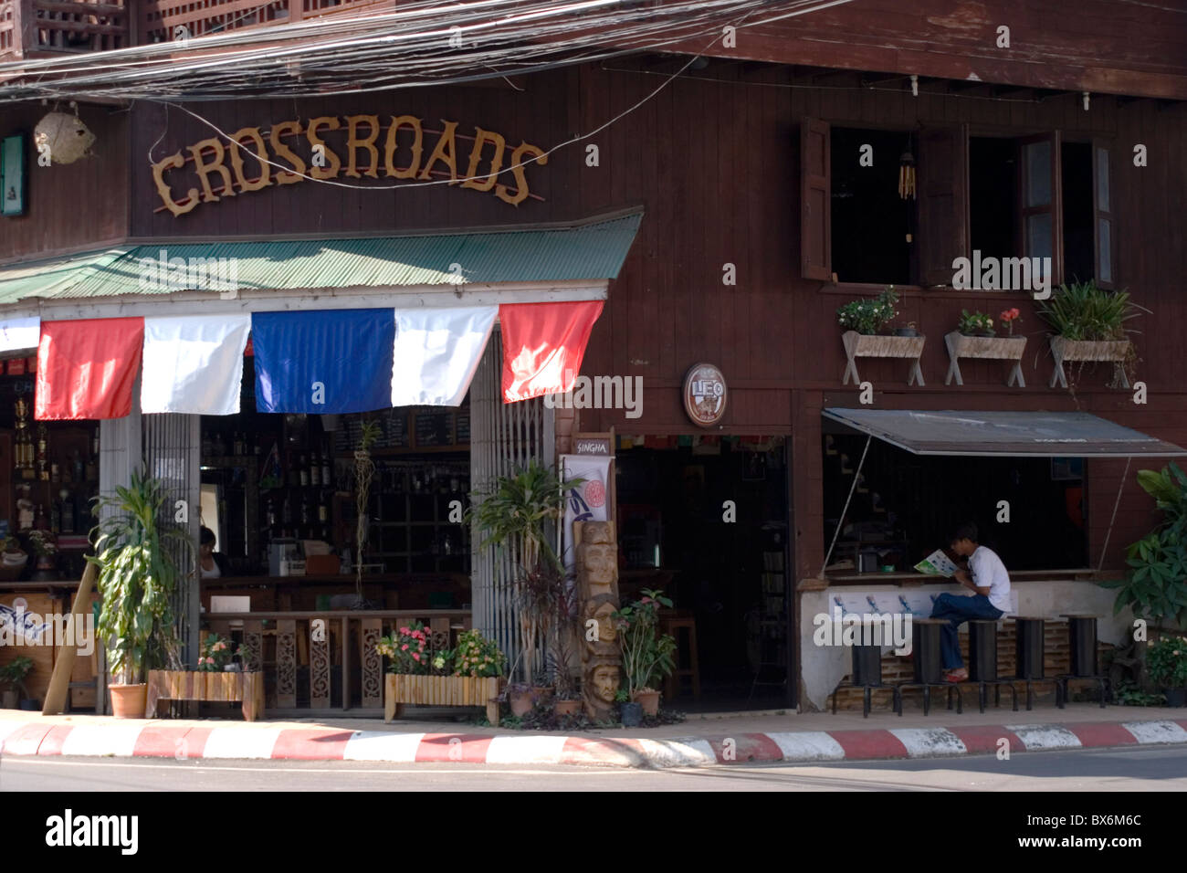 The Crossroads bar and restaurant is a popular gathering place in Mae ...
