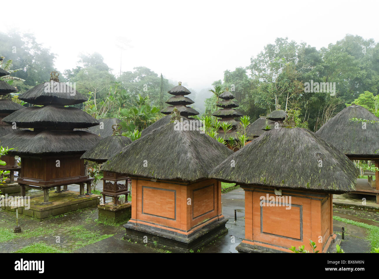 hindu temple of Pura Luhur Batukaru on the slopes of volcano Gunung ...