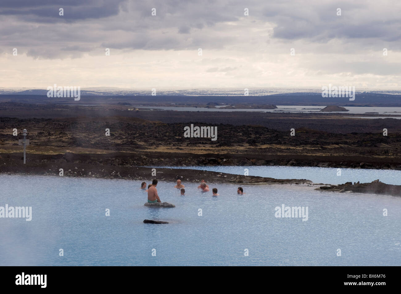 Geothermal hot spring, Reykjahlid, Iceland, Polar Regions Stock Photo ...