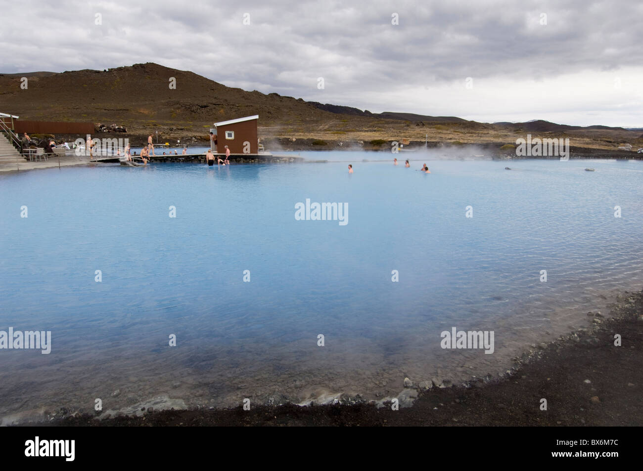Geothermal hot spring, Reykjahlid, Iceland, Polar Regions Stock Photo ...