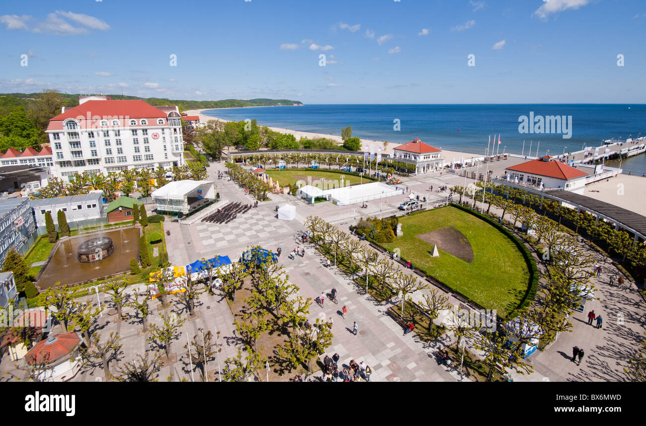 view of spa resort at the seaside, Sopot, Poland Stock Photo - Alamy