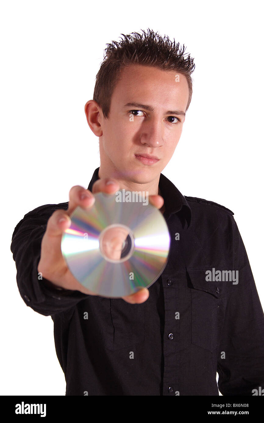 Teenager holding cd hi-res stock photography and images - Alamy