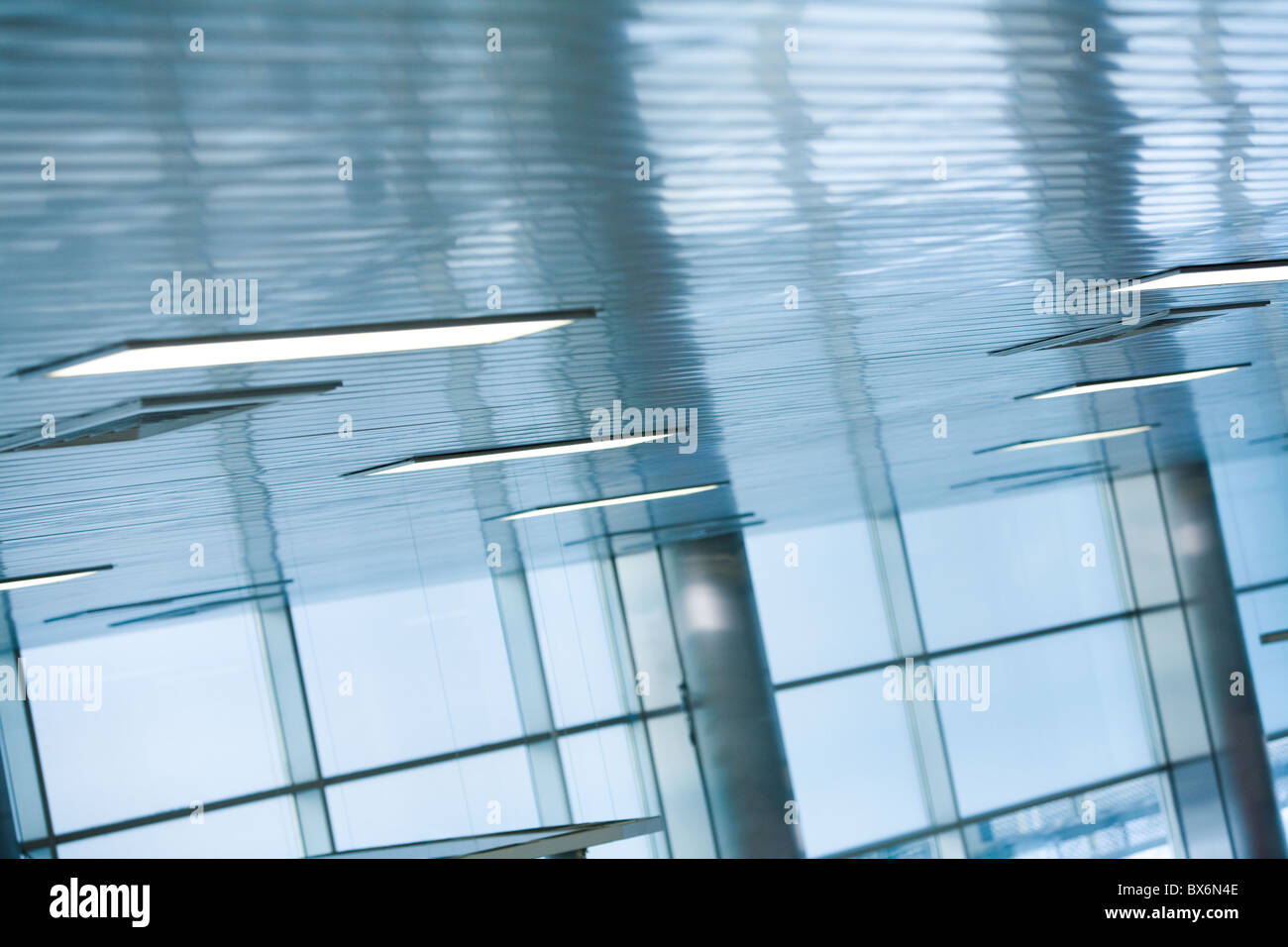 Part of windows and ceiling inside office building Stock Photo - Alamy