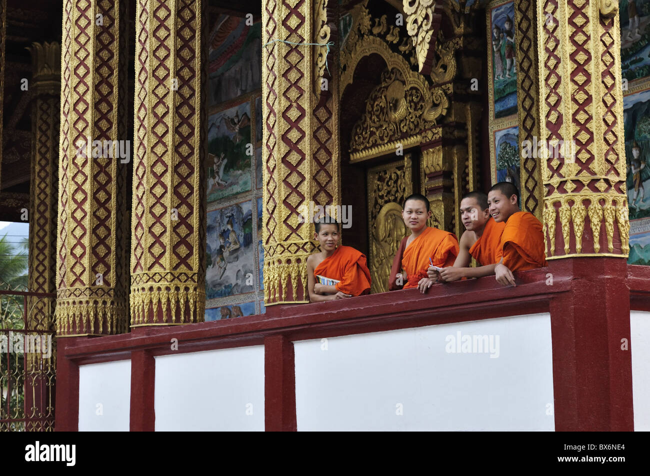Wat Manorom, Luang Prabang, Laos, Indochina, Southeast Asia, Asia Stock ...