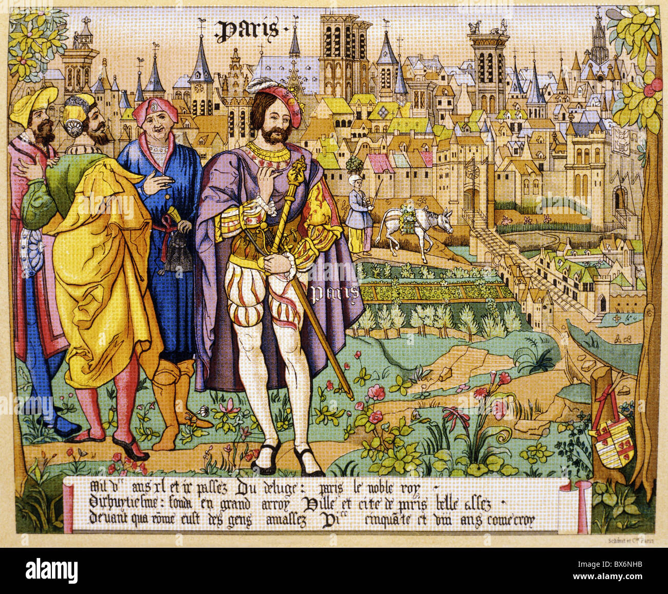 Map Early 15th Century France