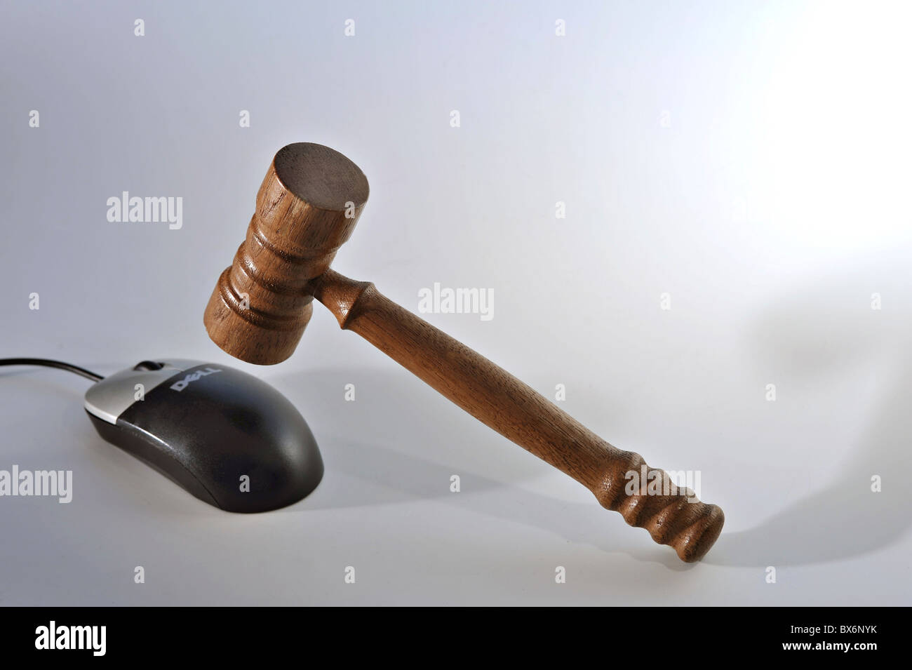 hammer, gavel, courtroom, auction, computer mouse Stock Photo - Alamy