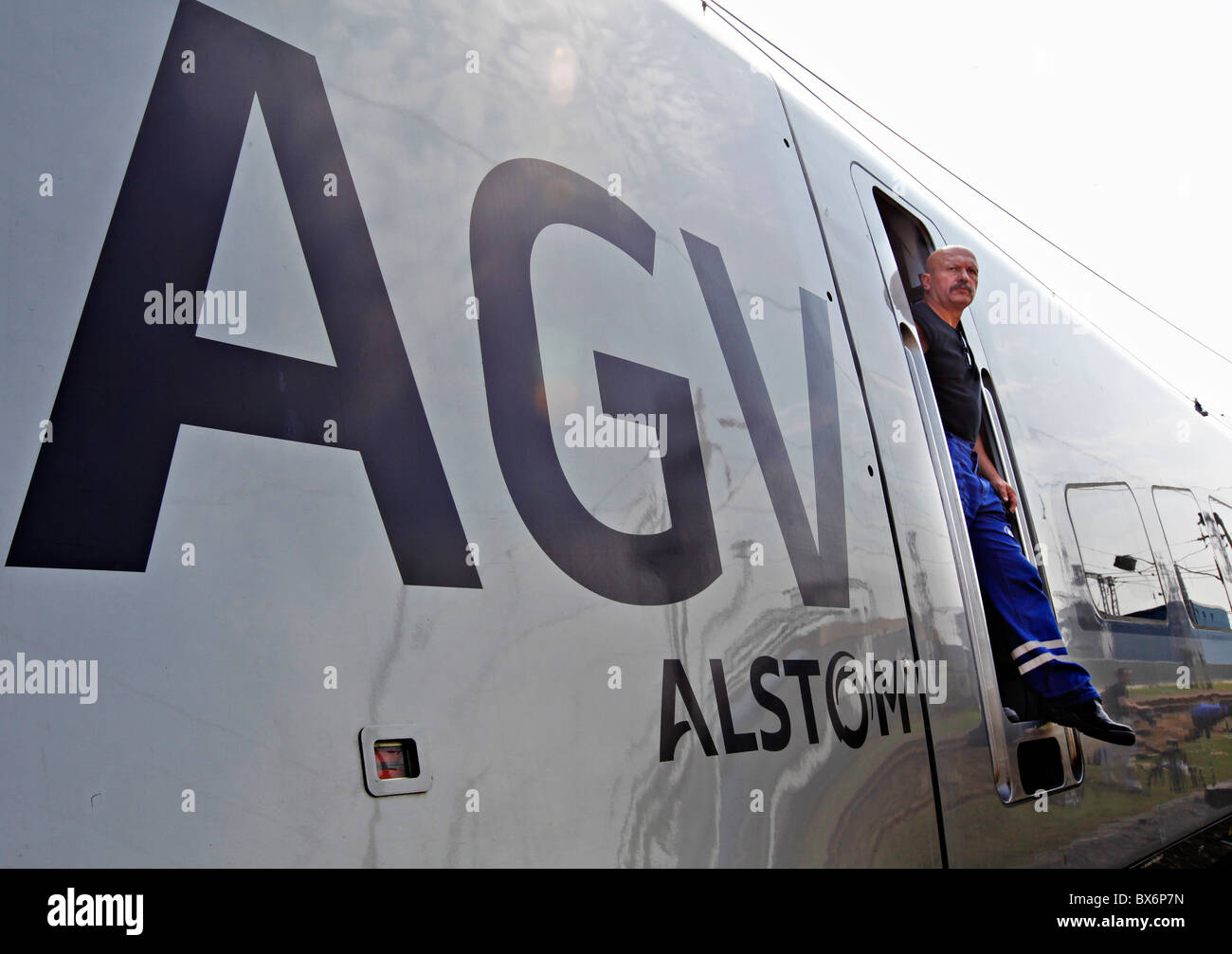 High-speed train AGV, TGV, Alstom Stock Photo - Alamy