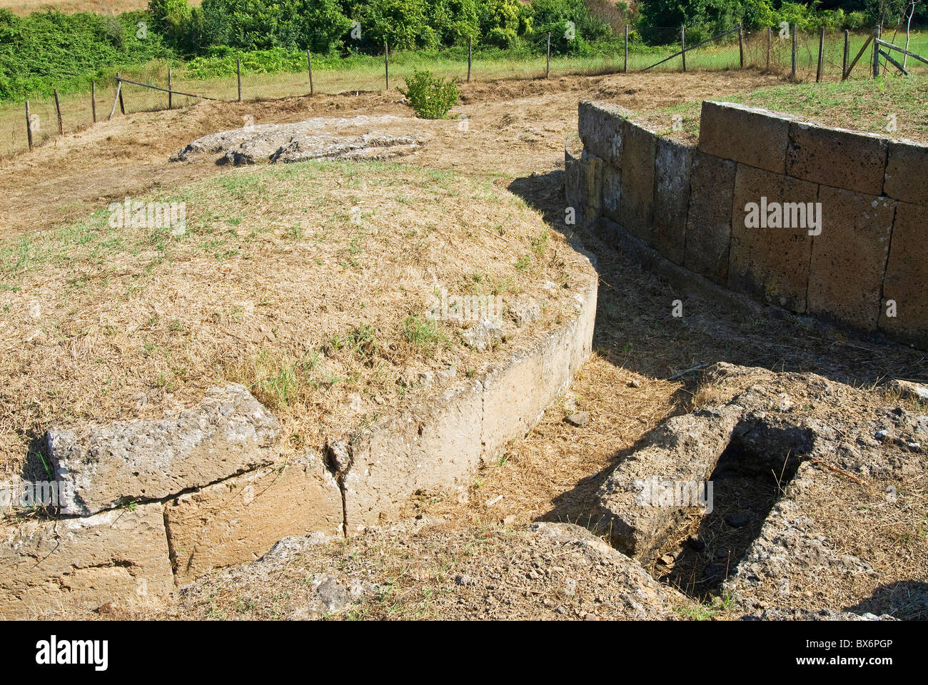 Etruscan Necropolis of Ara del Tufo, Tumulus Tomb, Tuscania, Viterbo ...