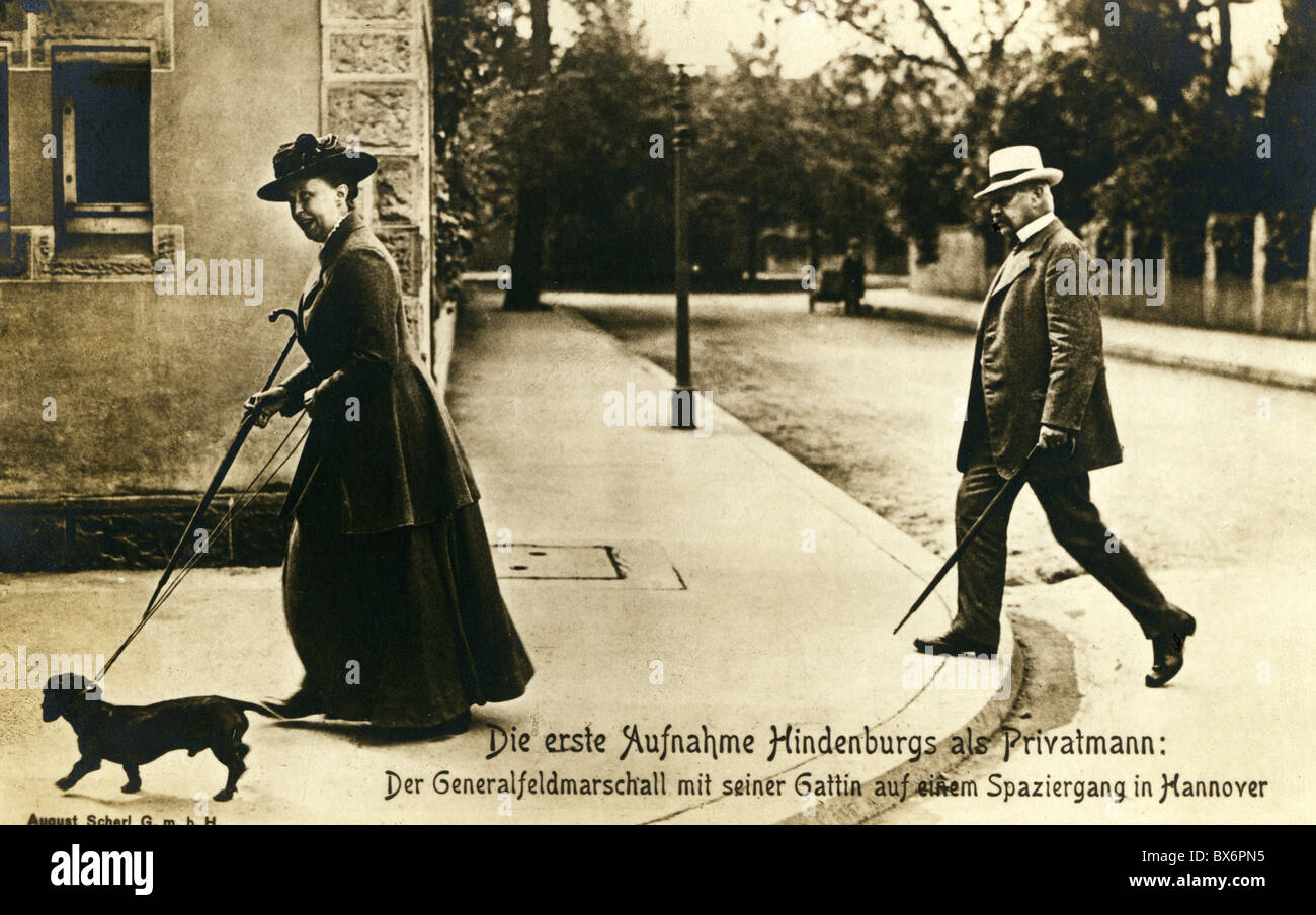Taking a walk with his wife gertrud hi-res stock photography and images ...