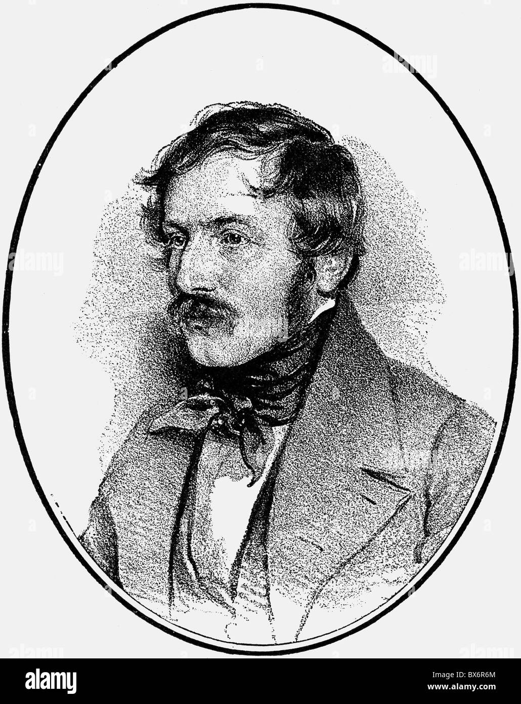 Nikolaus lenau or nikolaus franz niembsch edler von strehlenau hi-res ...