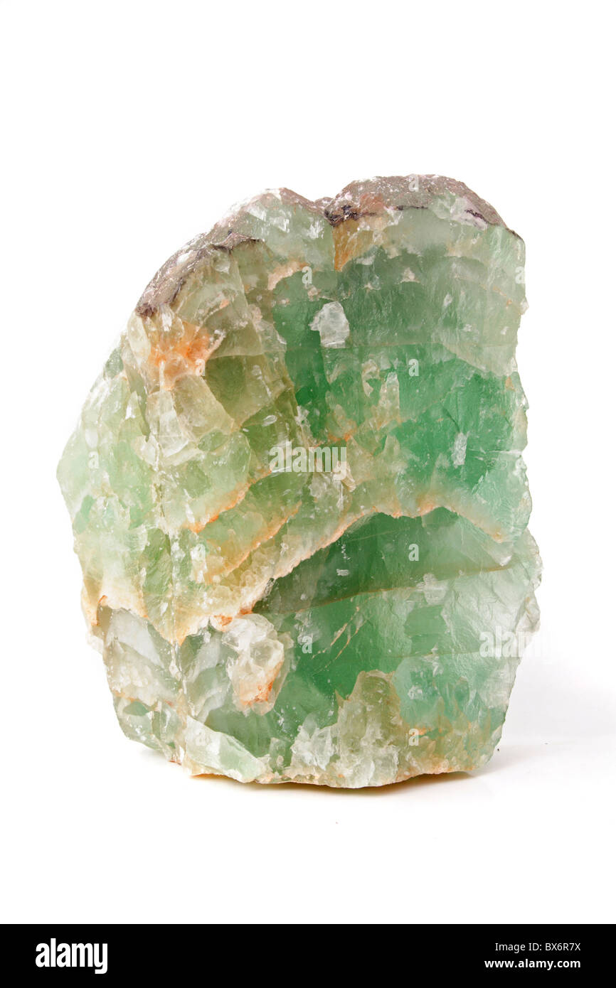 A massive quartz. All isolated on white background Stock Photo - Alamy